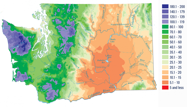 washington-state-climate-map - Washington State - Where the Next Big ...